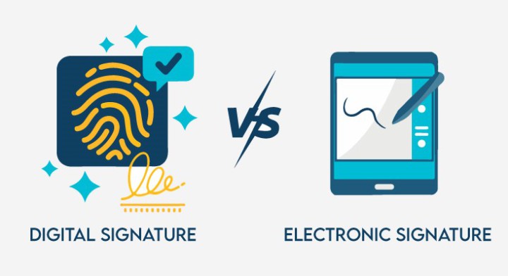 Difference between Electronic Signature and Digital Signature